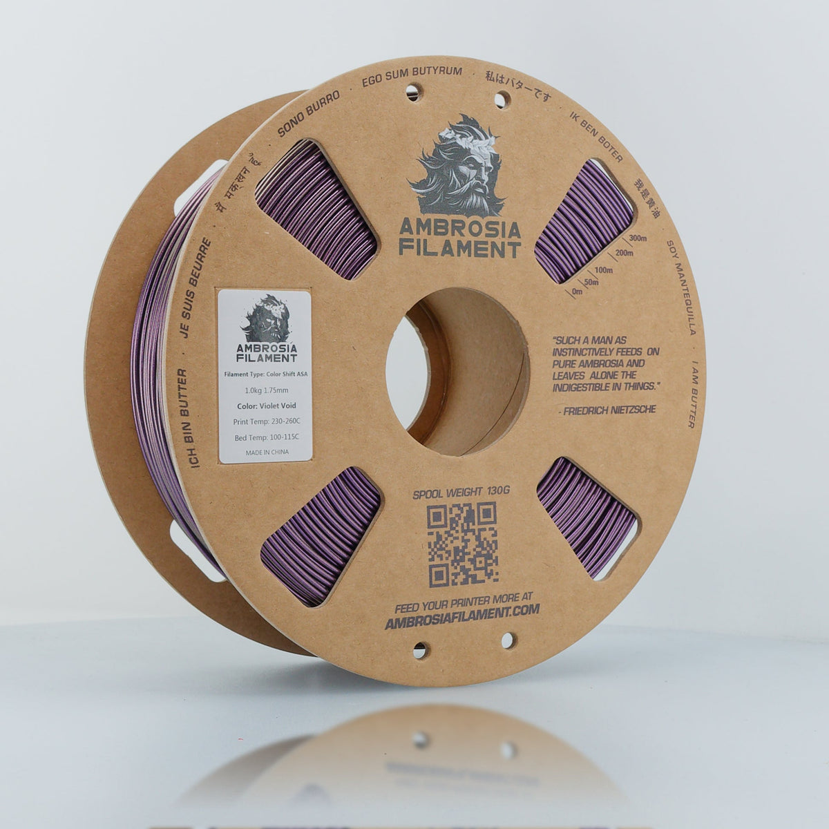 AMBROSIA Dolos Color Shifting ASA Filament of the Gods - 1KG Bambu AMS