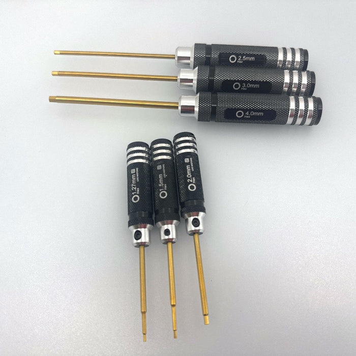Set of 6 Metric Hex Key Drivers for 3D Printers - Allen Keys Straight