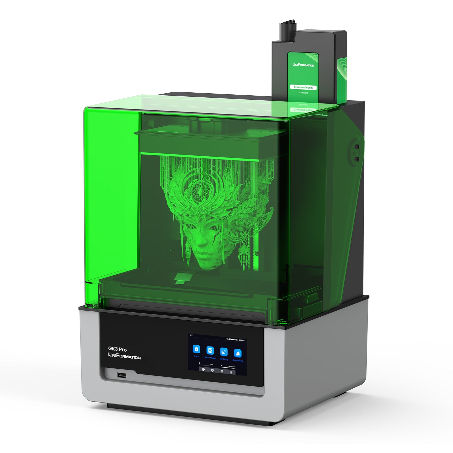 UniFormation GK3 PRO 16k Resin 3D Printer 385nm UV SLA Printer with In
