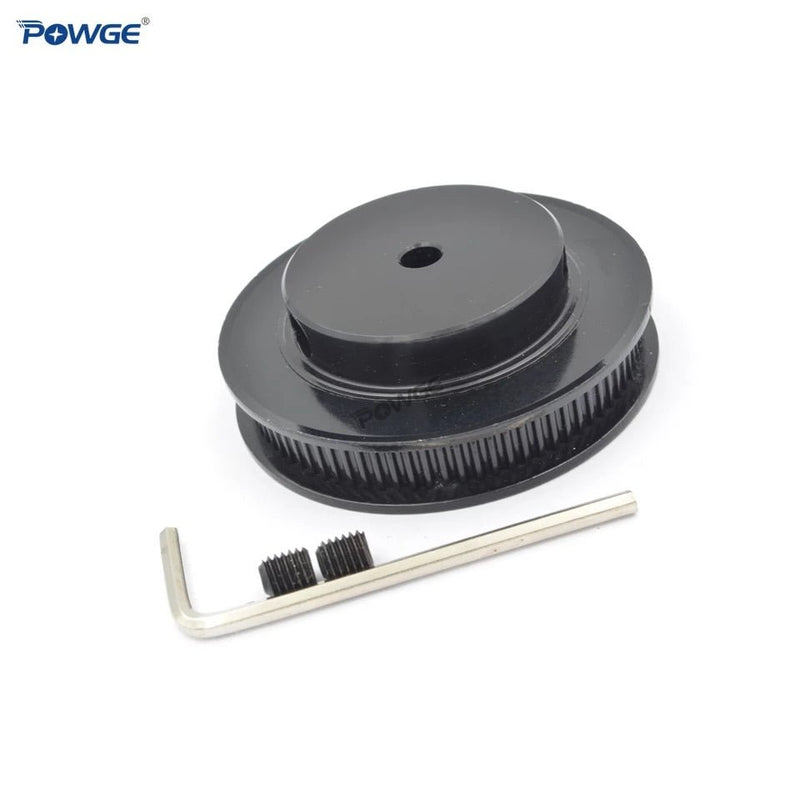 GT2 80T (6mm wide) Pulley (5mm bore) Silver / Black