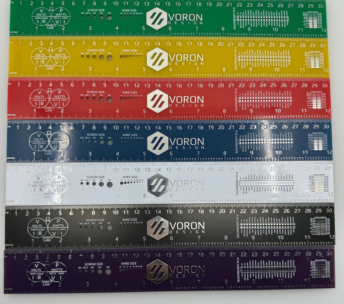 Never Grow Up Ruler - Voron Design PCB Ruler Multi-functional (Multipl