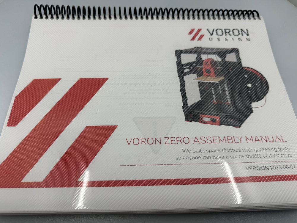 Voron Assembly Manuals - Old school paper cut edition